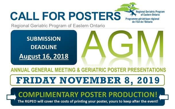 Call for Posters - RGPEO Annual General Meeting - Fifty-Five Plus Magazine