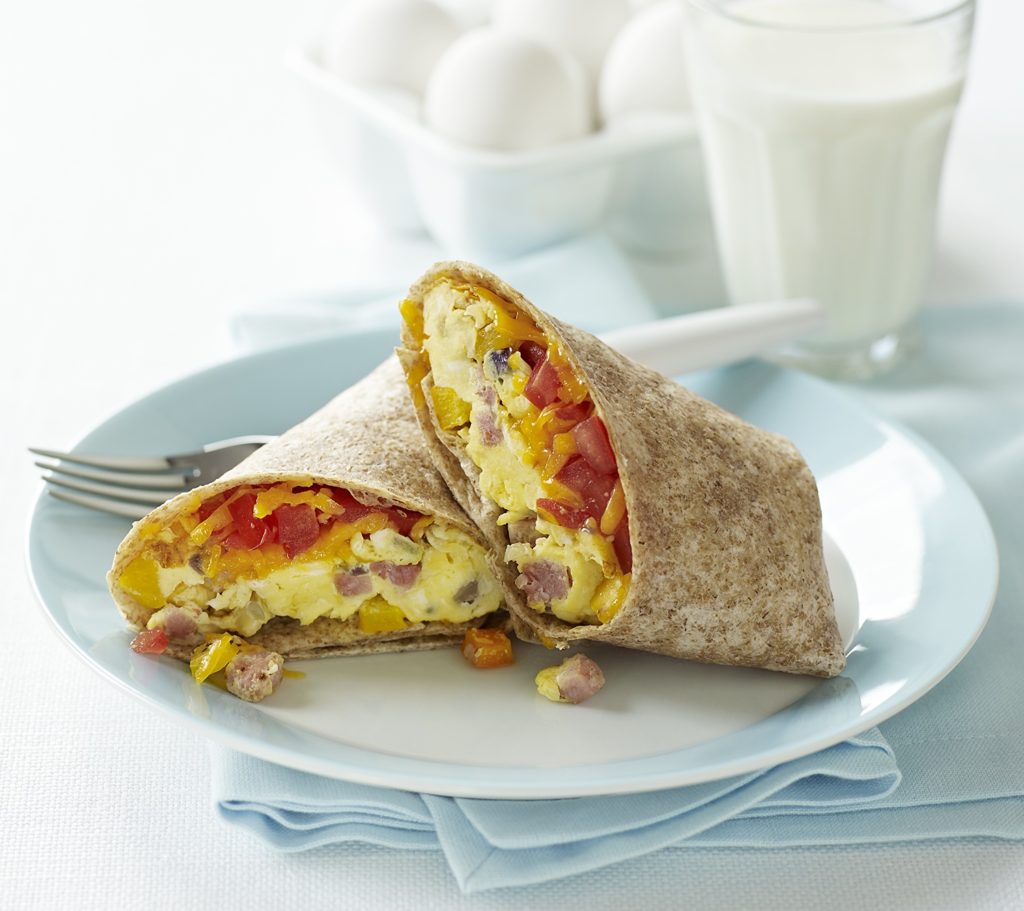 Breakfast Ham ’n Cheese Egg Wrap - Fifty-Five Plus Magazine