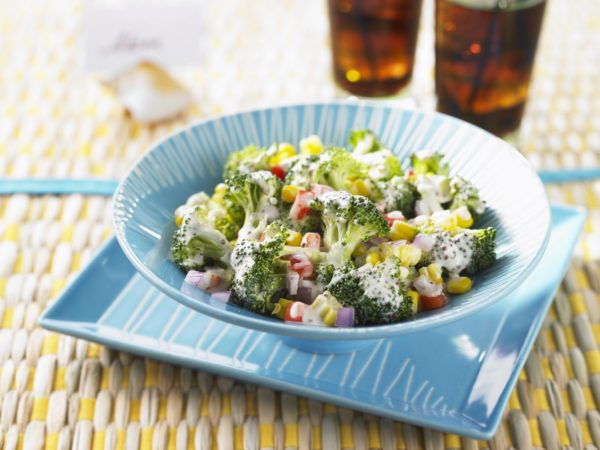 Caribbean Style Corn and Broccoli Salad - Fifty-Five Plus Magazine