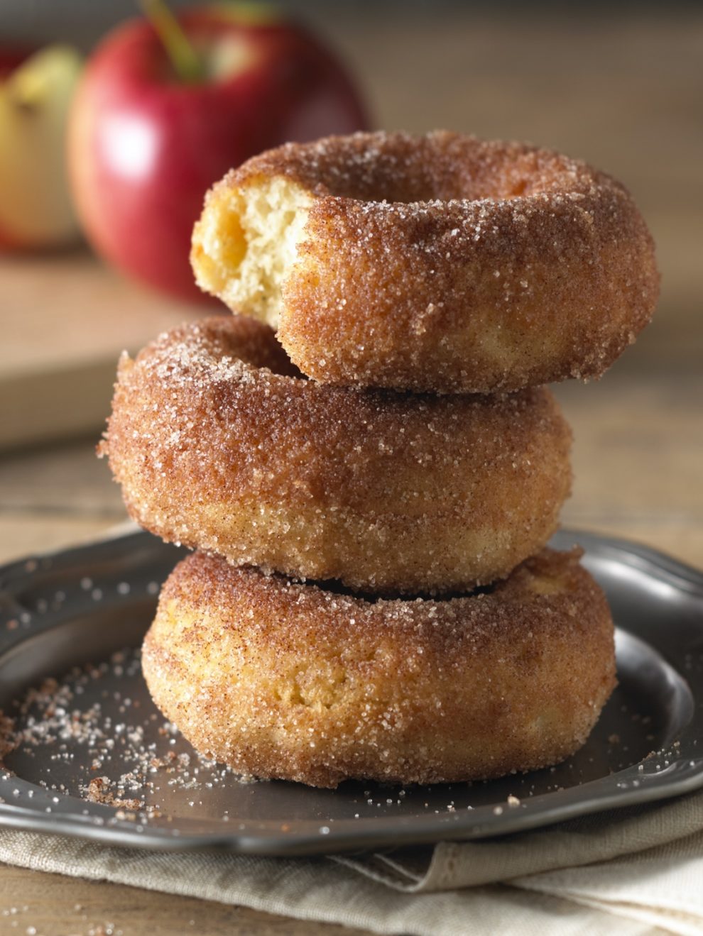 Apple Cinnamon Sugar Doughnuts - Fifty-Five Plus Magazine